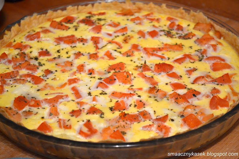 Smaczny kąsek: Pascal kontra Okrasa i moje zmiany. Tarta z łososiem i ...