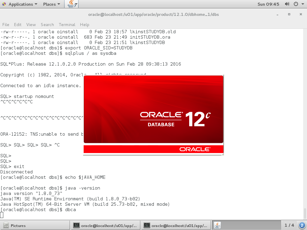 Oracle® 12c Database Configuration Assistant Dbca Travando No Centos 7 Virtualbox 5 Banco