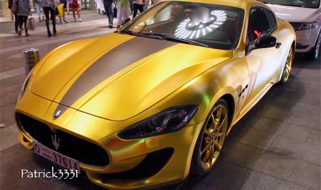 The Gear Shift: Gold Wrapped Maserati GranTurismo Spotted in Dubai