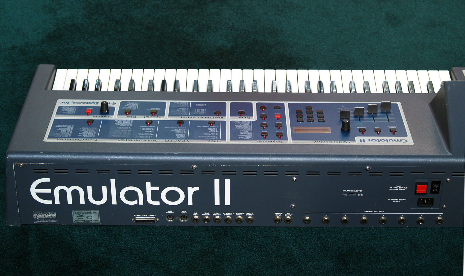 MATRIXSYNTH: 1984 E-mu Emulator II Model 6028 SN 1338