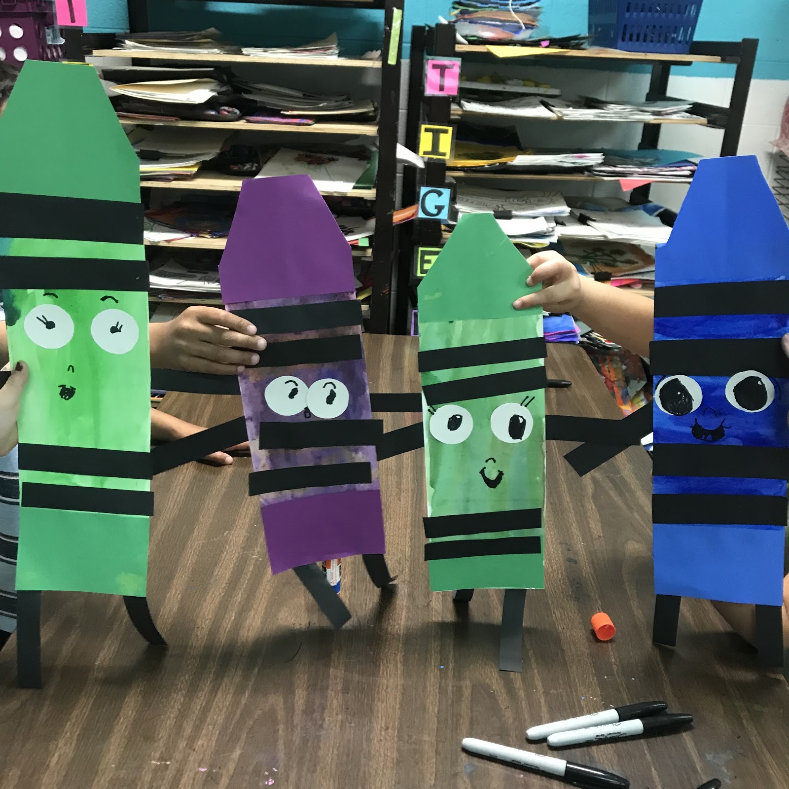 Elements of the Art Room: Kindergarten Crayons!