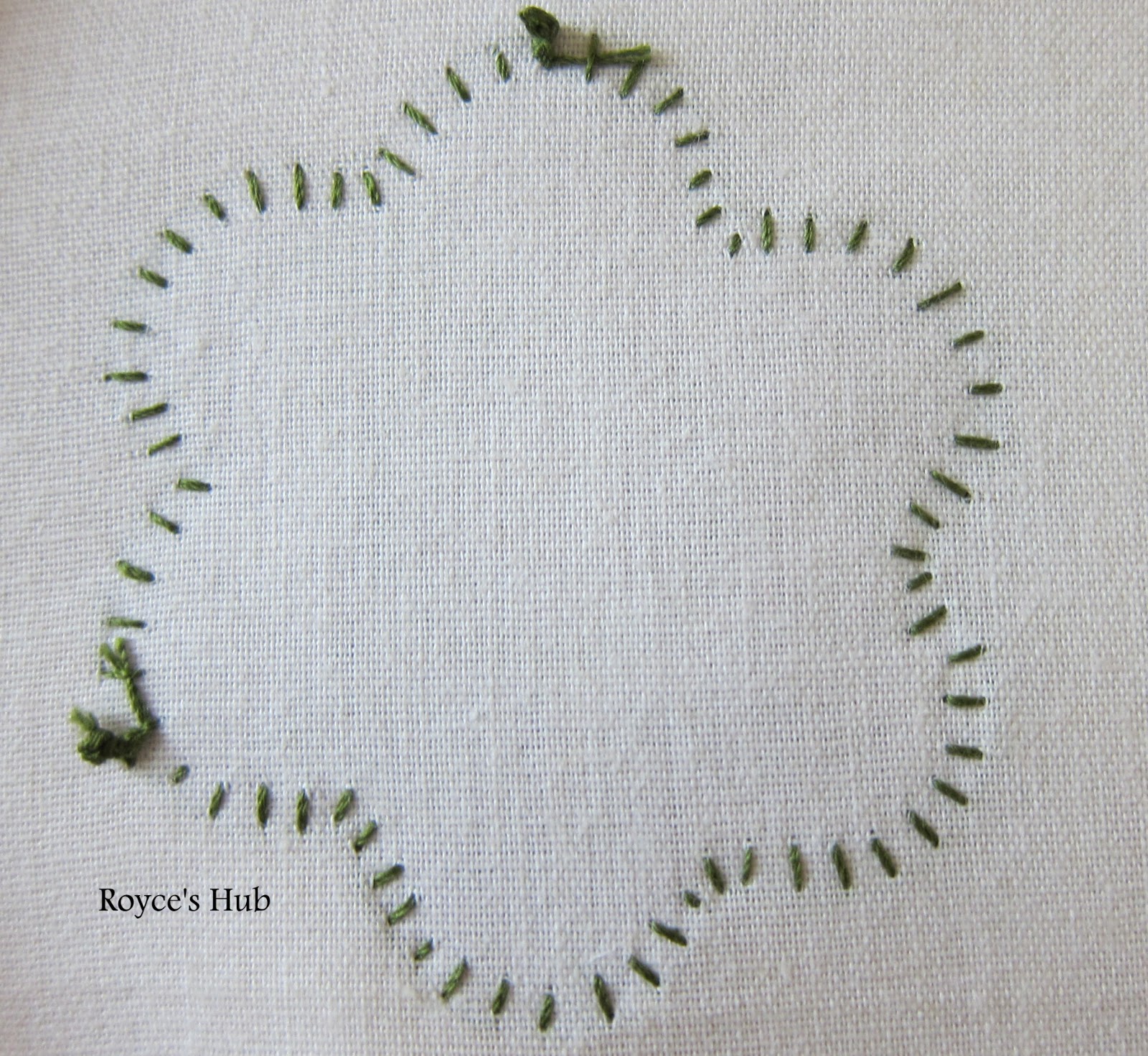 Royce's Hub: Hand Applique Using Blanket Stitch - A Tutorial