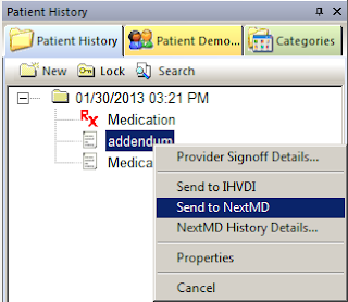 NextGen Template Development: NextMD Patient Portal – Sending Documents ...