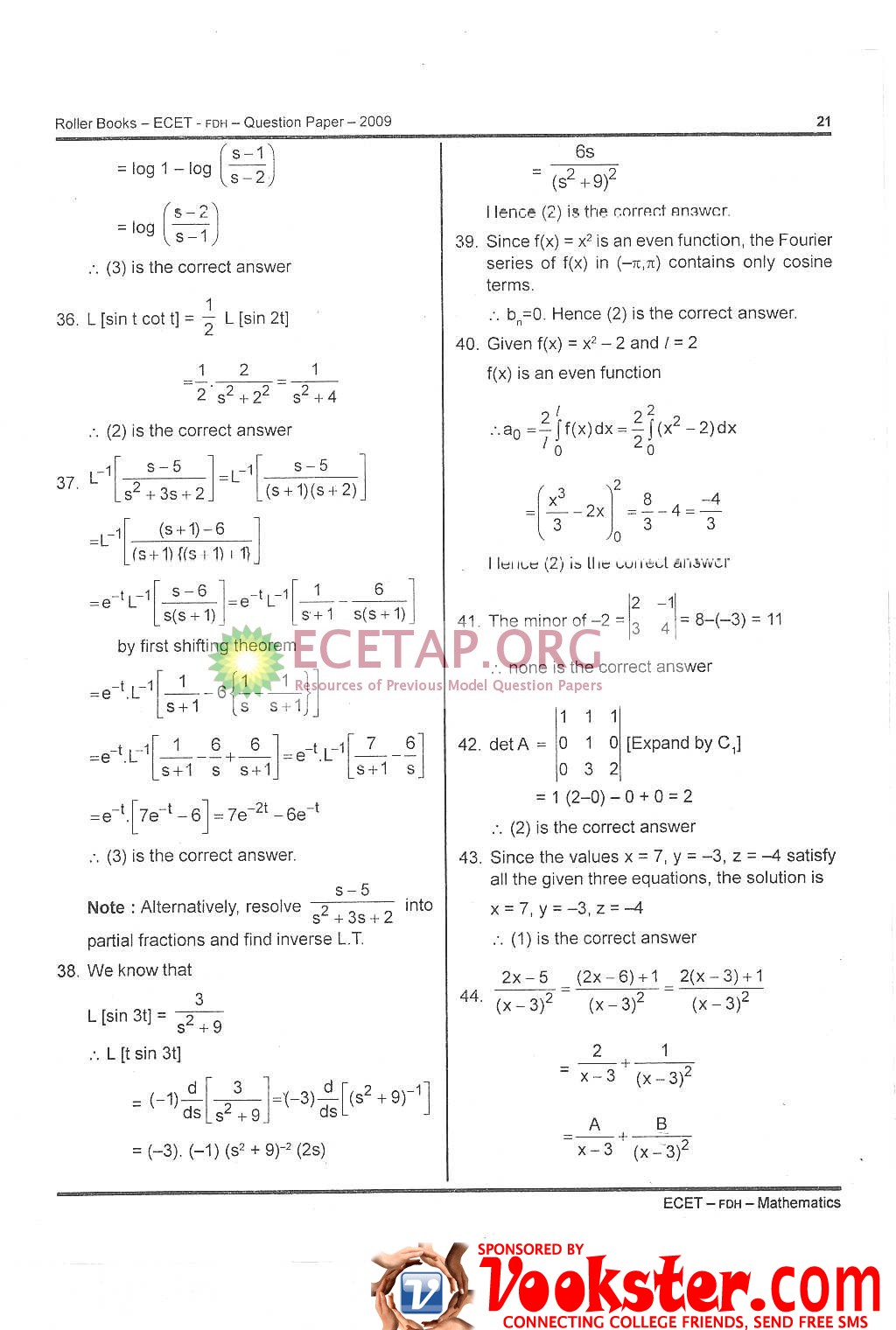 ECETAP - 2016, Previous, Model Papers, Question Papers EEE,ECE,SCE ...