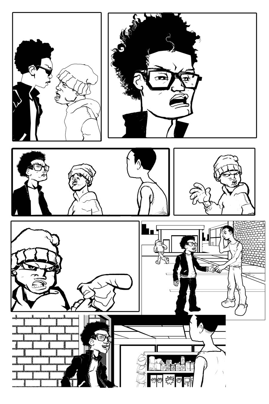 ghettoManga: Why YES, I DO draw comics...