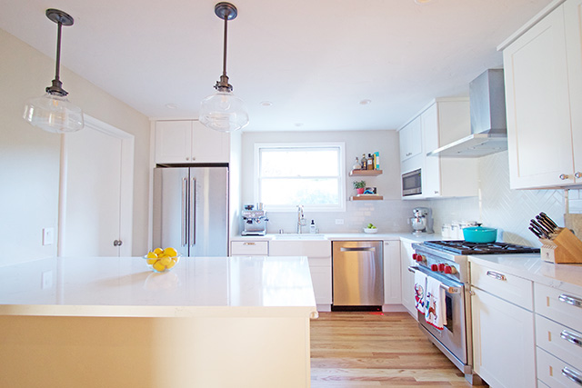 Sleek, White Client Kitchen Reveal - Michaela Noelle Designs