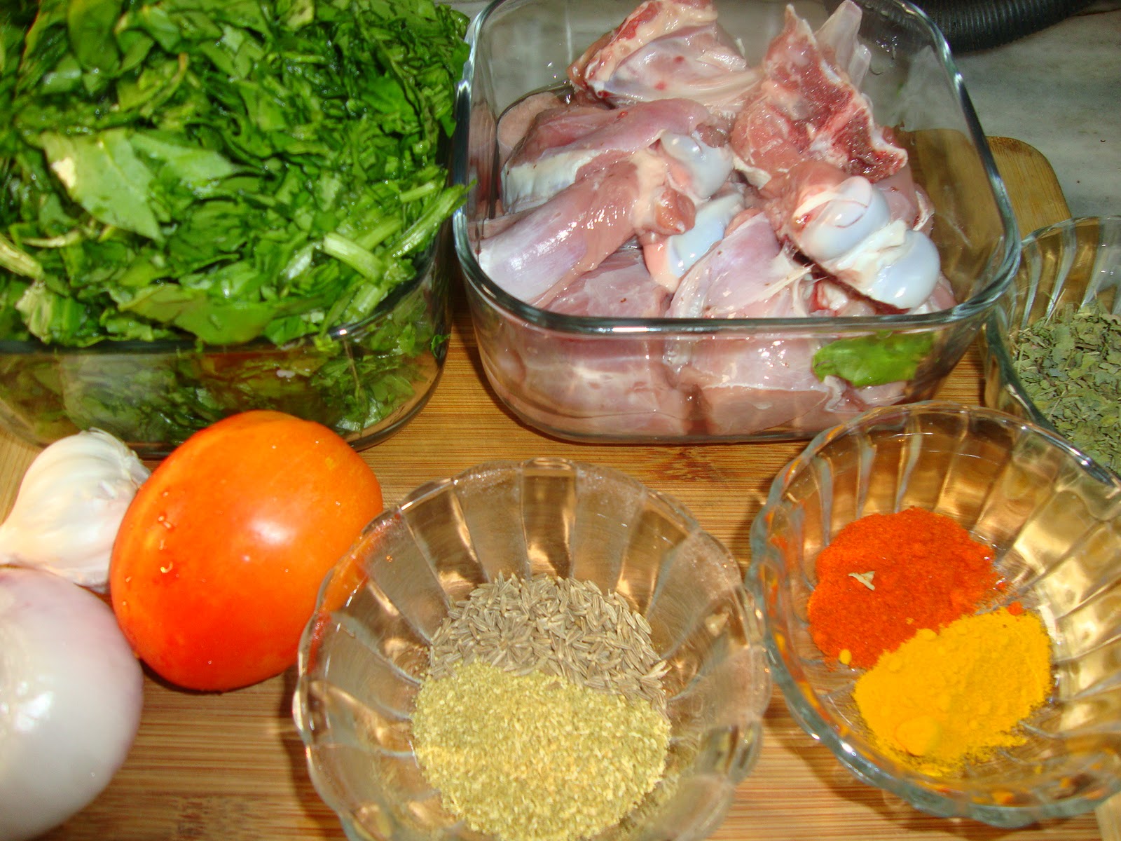Cooking Delights: Palak gosht ( Lamb with spinach ) )