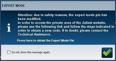 Jaltest English Blog: JALTEST EXPERT MODE