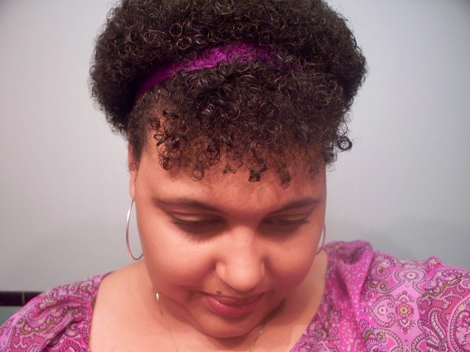 Jen Going Natural: Afro puff with bangs