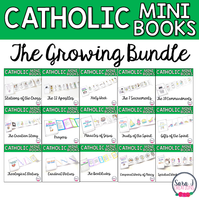 Catholic Mini Books to Teach the Faith | Sara J Creations