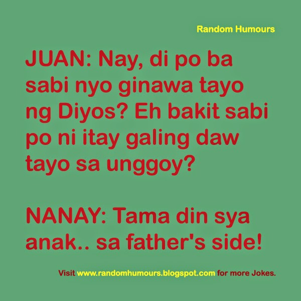 Random Humours Ang Sabi Ni Itay