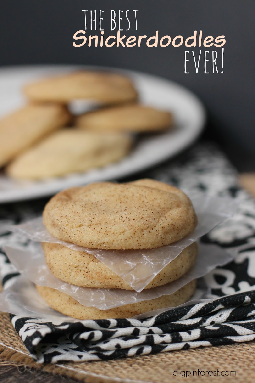 The Best Snickerdoodle Cookies Ever - I Dig Pinterest