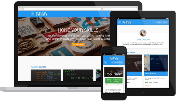 Skillfully - A Learning Management System Theme ~ PHP Scripts - PHP ...