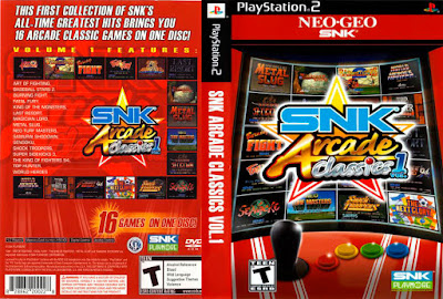 Leandro Capas: SNK Arcade Classics Vol. 1 PS2 DVD Capa