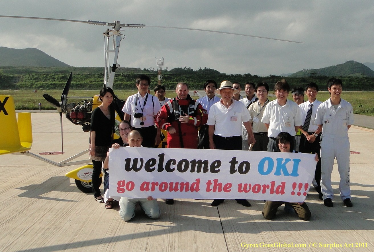 Autogyro circumnavigation of the globe: Island Hopping