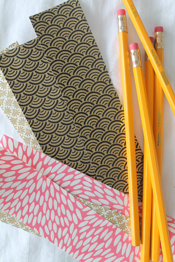 Before & After file: Paper wrapped pencils – Gaby Burger