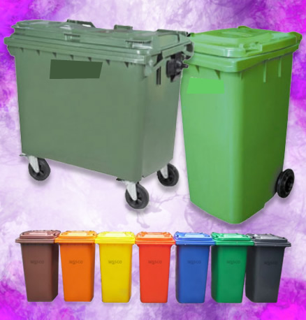 SUPPLIER OF INDUSTRIAL PLASTIC WASTE BINS WITH WHEELS AND WASTE ...