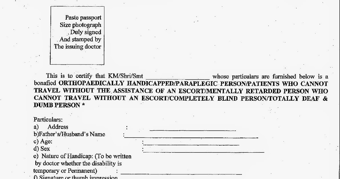 Revised Railway Concession Certificate Forms for all the four ...