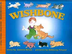 Momo celebrating time to read: Wishbone by Janeen Brian illustrated by ...