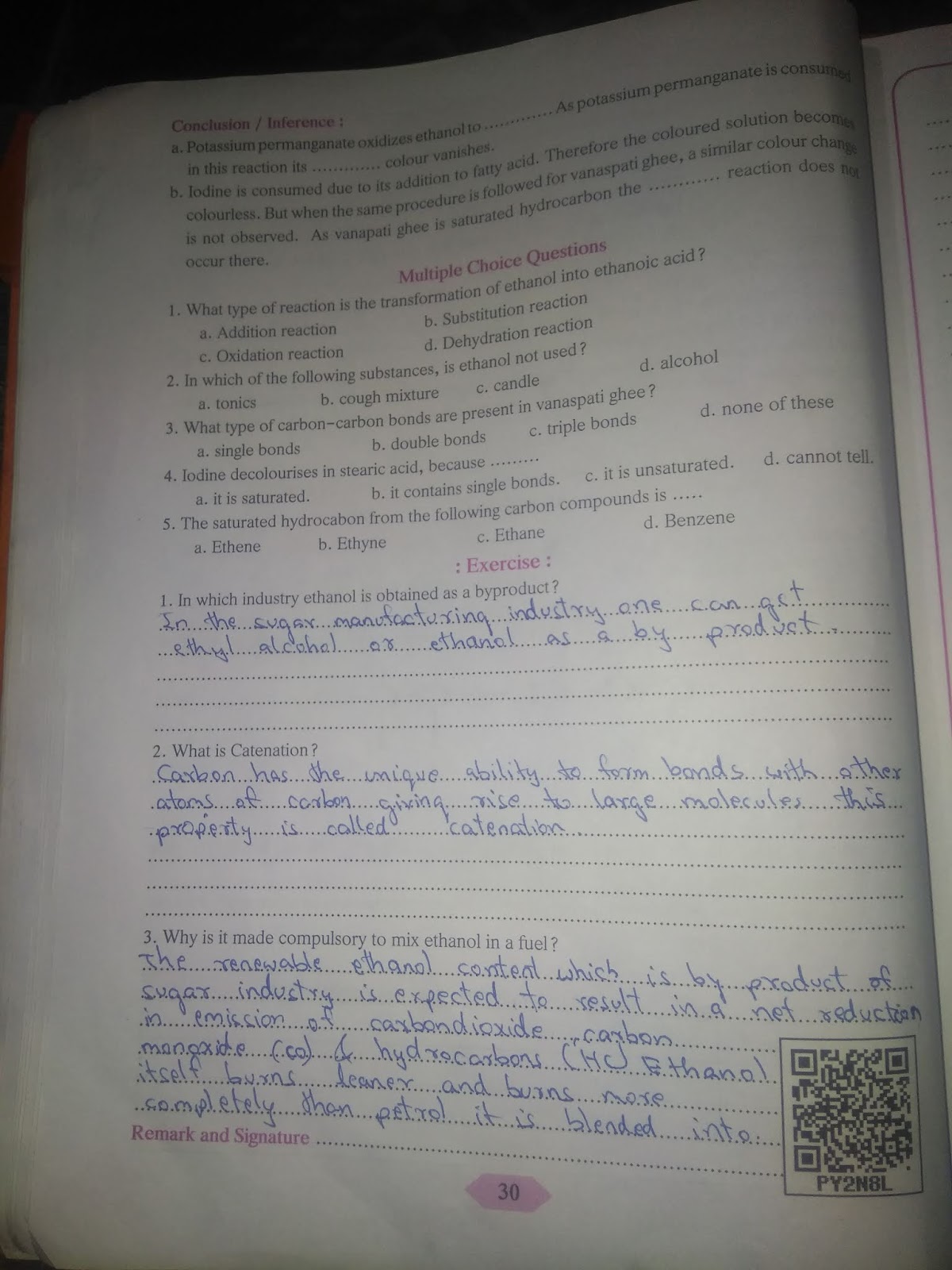 Science Pratical All Answers book