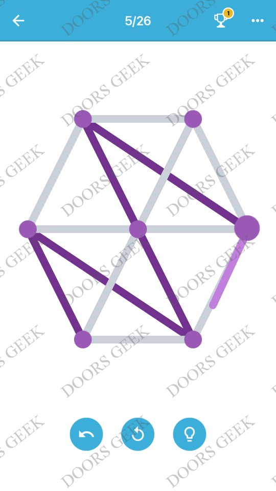 One Line [Pack 3 Level 5] Solution ~ Doors Geek