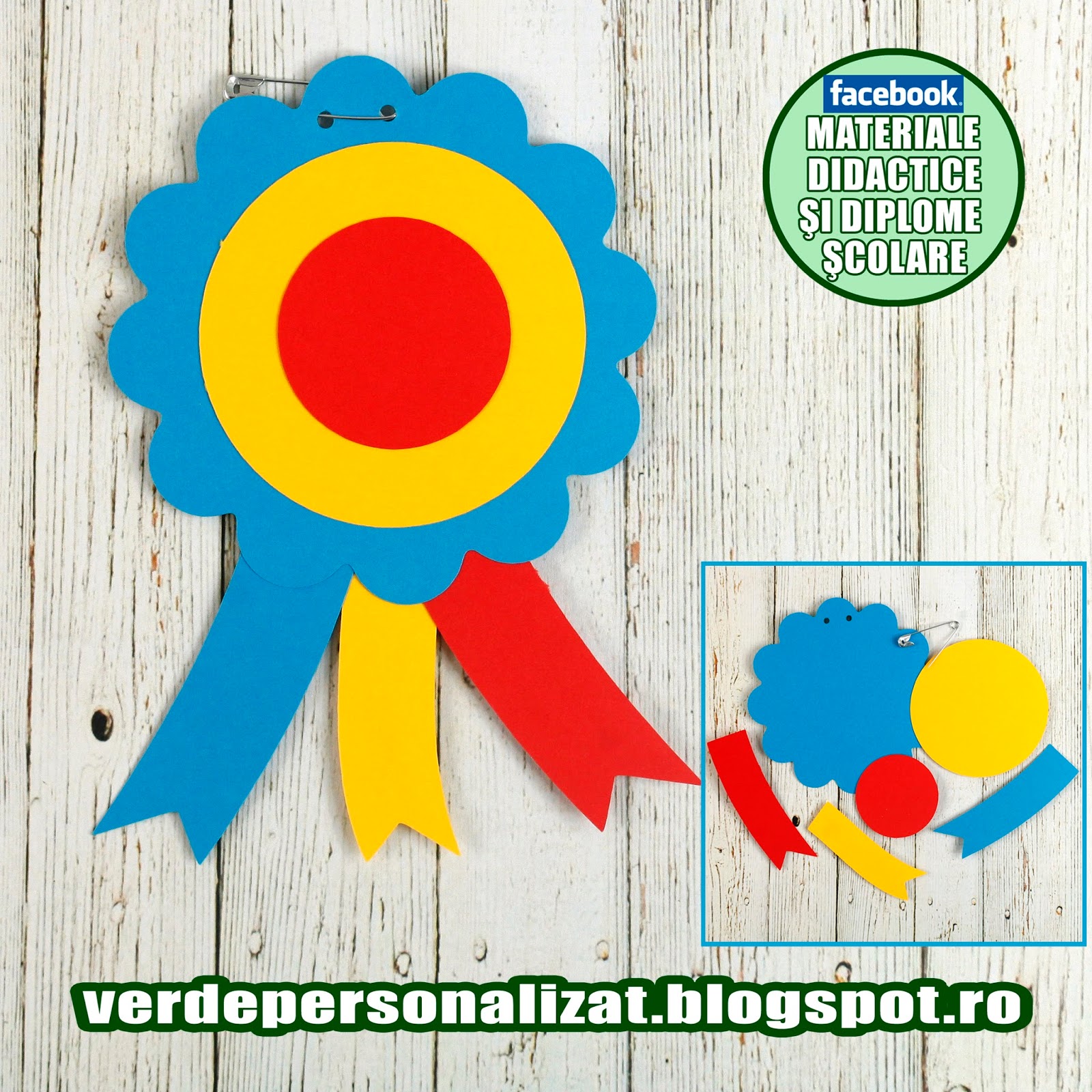verde personalizat: Set creativ cocarda Romania
