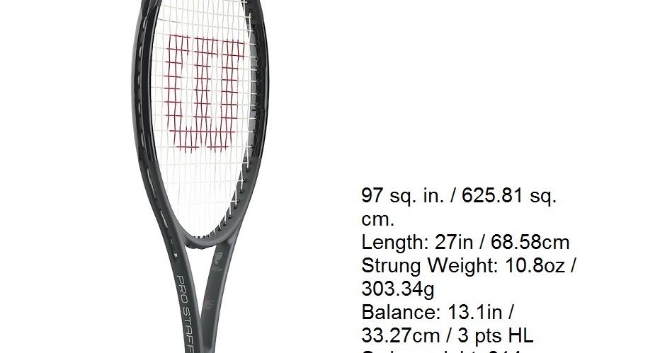 Wilson Pro Staff 97LS - tennis racket specifications