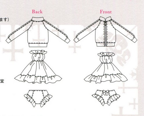 MSD Varsity Jacket, Bustier Sheer Dress and Panties Pattern PDF ...