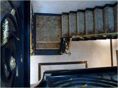 DESIGNER LAURA MCCREE: 23CT GOLD LEAF COMPLETE TO WROUGHT IRON STAIRS ...