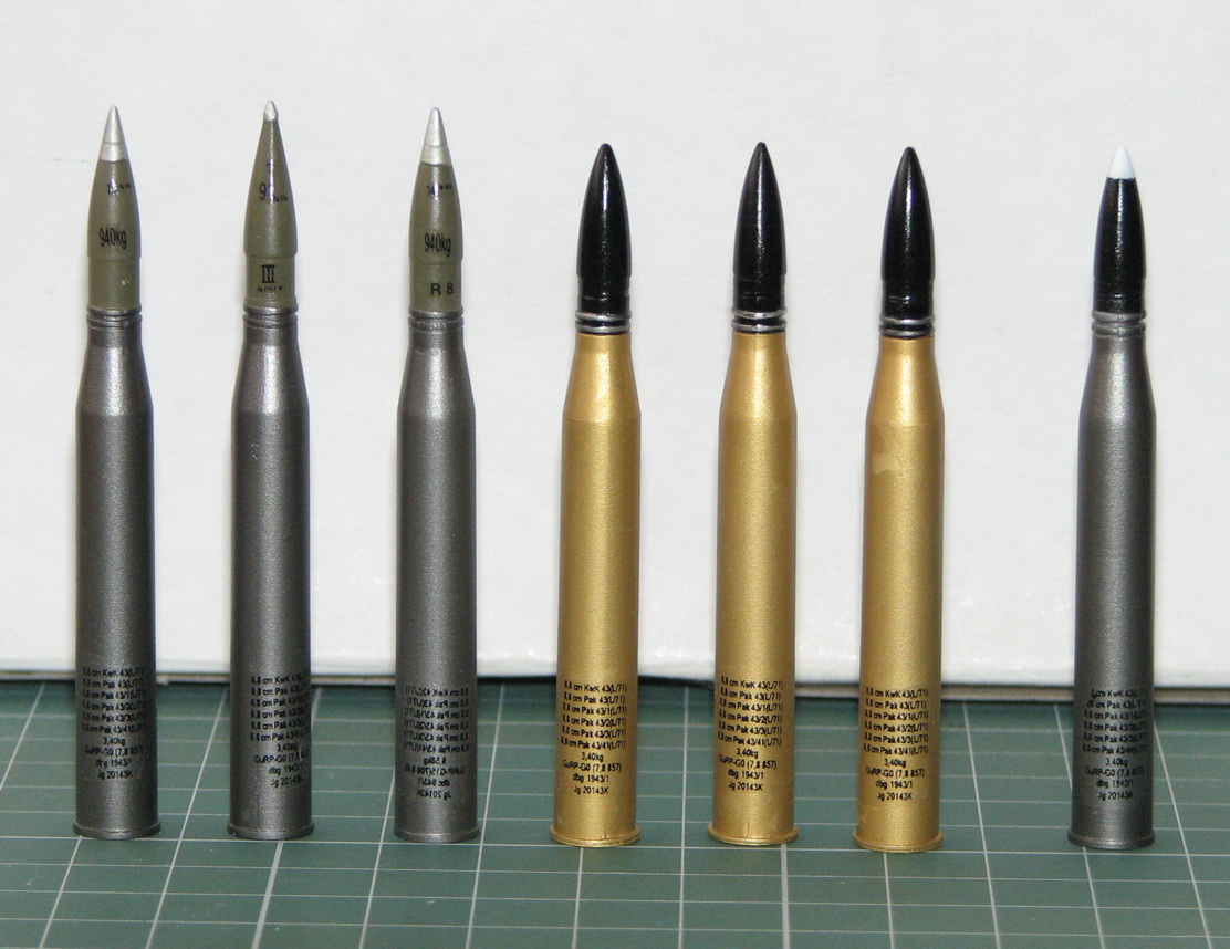 Military models in scale 1/15 - 1/16: King Tiger 1/16 - Ammo part. II