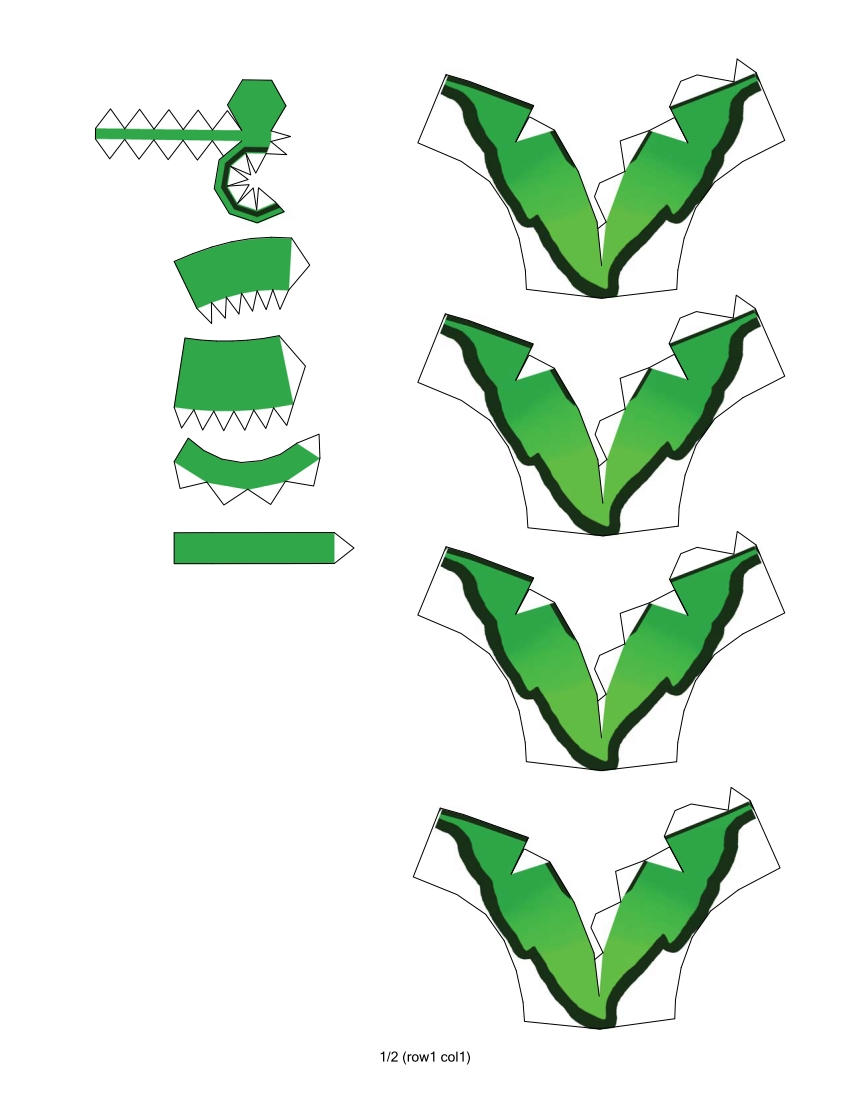 Papercraft Plants VS Zombies