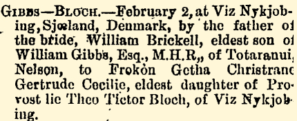 Early New Zealand Photographers: GIBBS, William Brickell