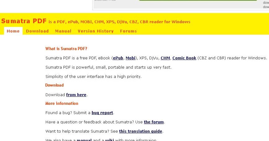 Sumatra PDF Software Gratis Alternatif Adobe PDF Reader