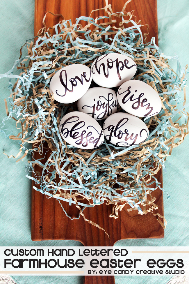 Eye Candy Creative Studio: LETTERING :: Farmhouse Easter Eggs
