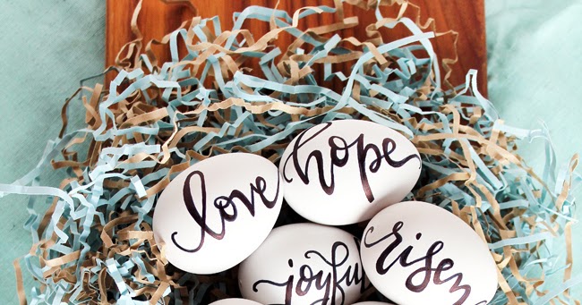 Eye Candy Creative Studio: LETTERING :: Farmhouse Easter Eggs