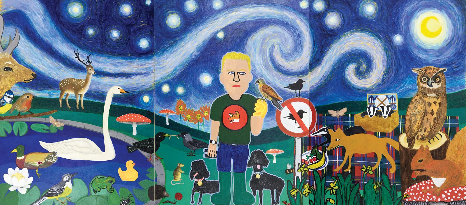 The Rebel Magazine: Chris Packham painted by Team Beswick and Pye