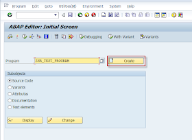 SAP Basis For Beginner: ABAP: Create a program with TCODE: SE38