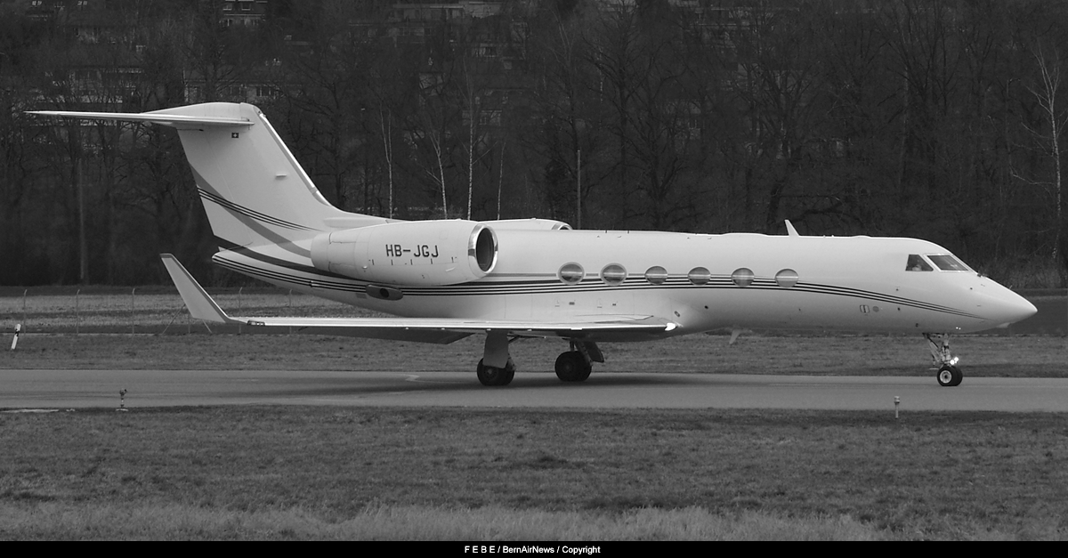 FEBE *** BernAirNews.ch ©: HB-JGJ, Gulfstream Aerospace G450, MAR14