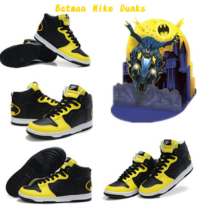 nike dunk high tops: Custom Batman Dunk High Tops Nike Sneakers