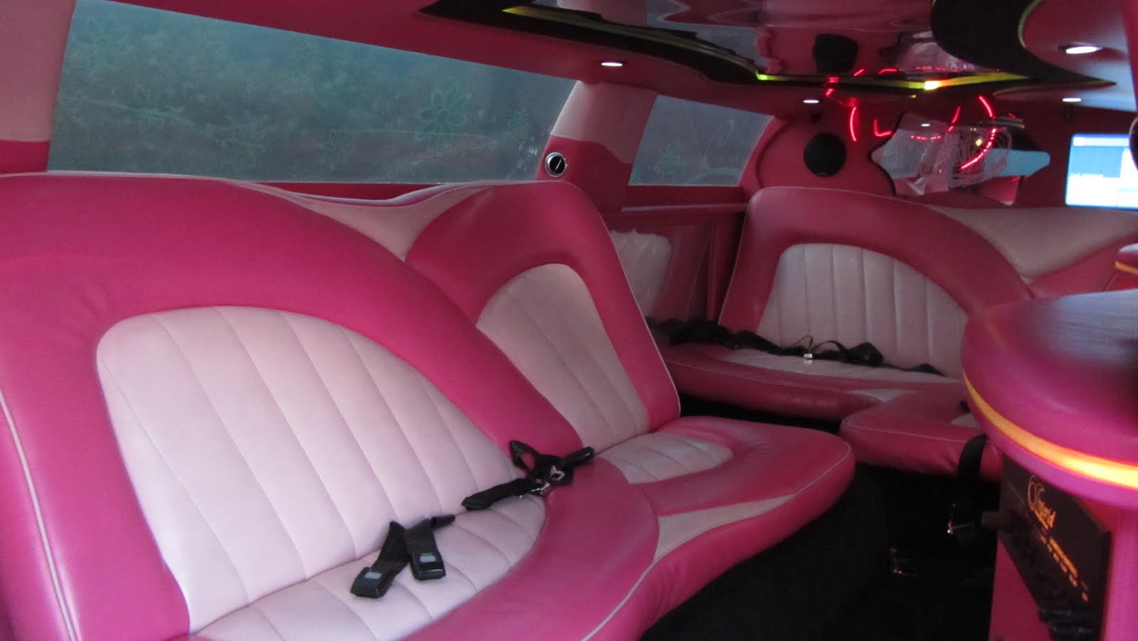 Just Jess: Cute pink limo parked at The Promenade Shops