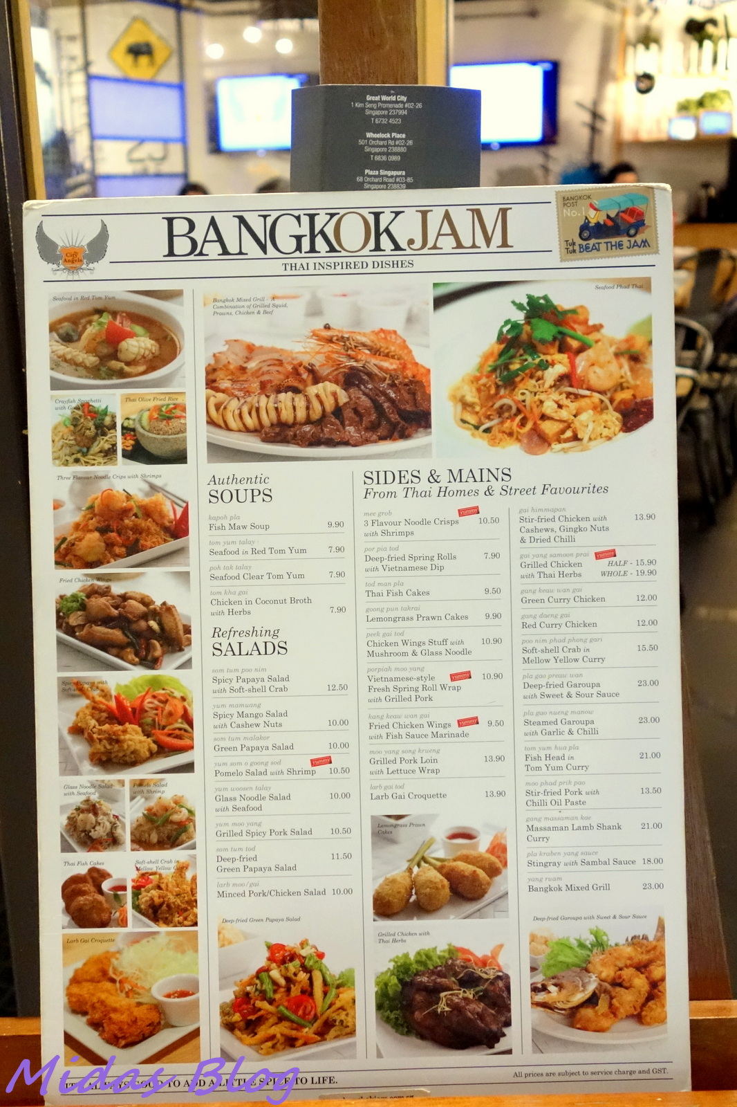 Midas Food n Travel Blog: Dinner at Bangkok Jam