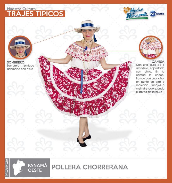 La pollera en la provincia de Panamá Oeste