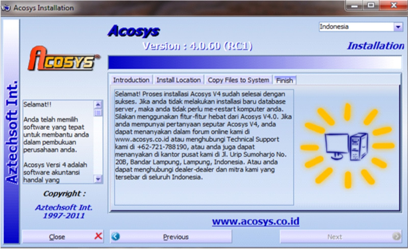 PILAR PUSTAKA MEDIA: Cara Instalasi Software Akuntansi Acosys dan MariaDB