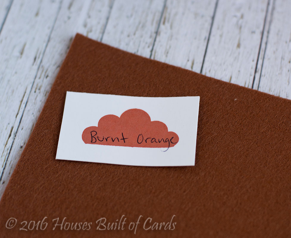 Houses Built of Cards: SSS Felt, Cardstock, and Ink Comparison