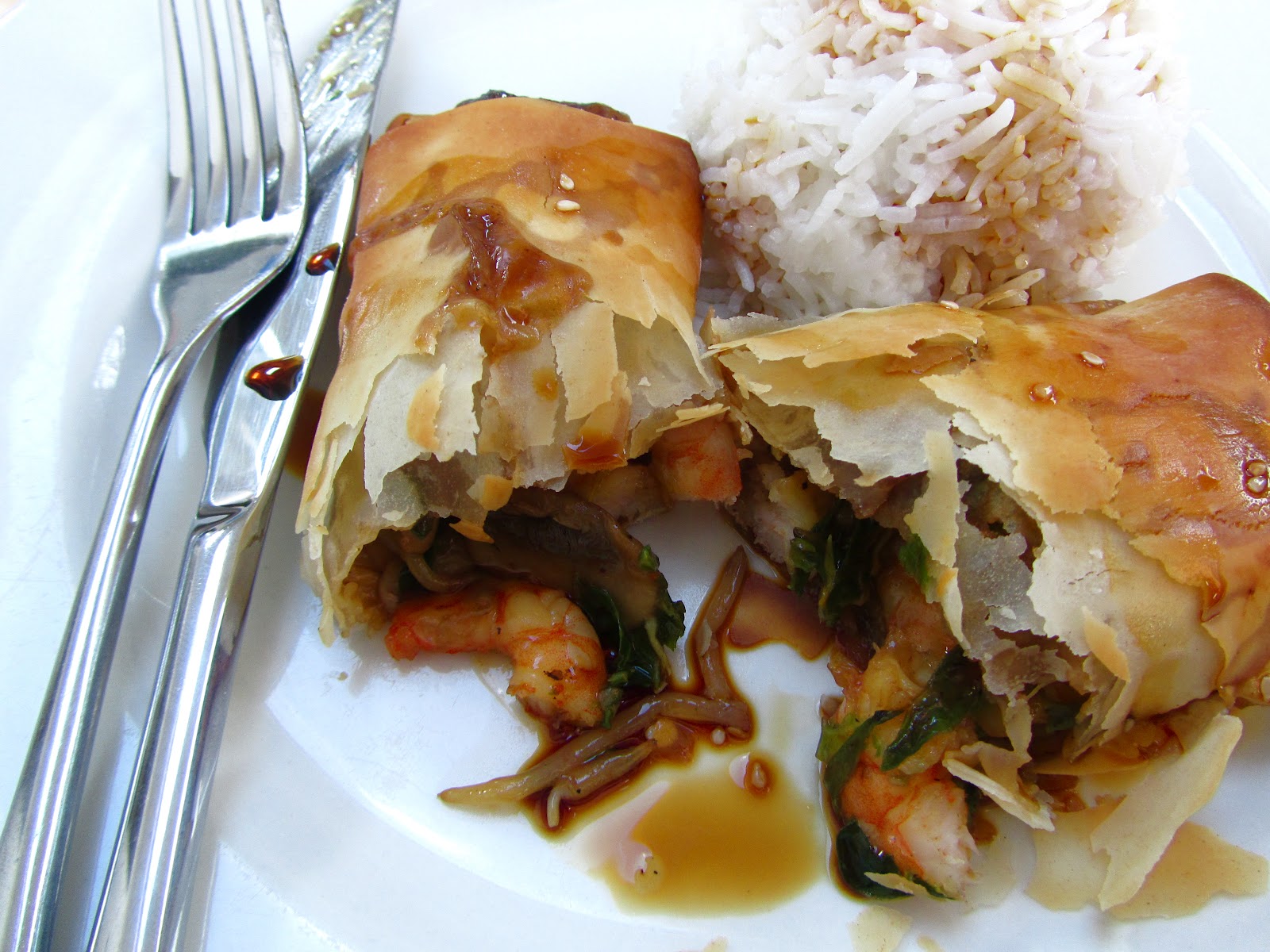 Giant Prawn Spring rolls