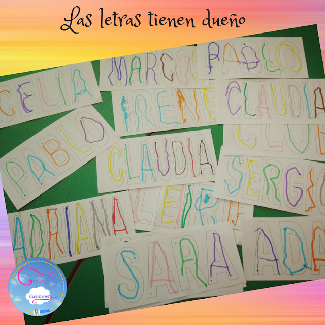 Cierzo de ilusiones: EN NUESTRA CLASE...¡LAS LETRAS TIENEN DUEÑO!
