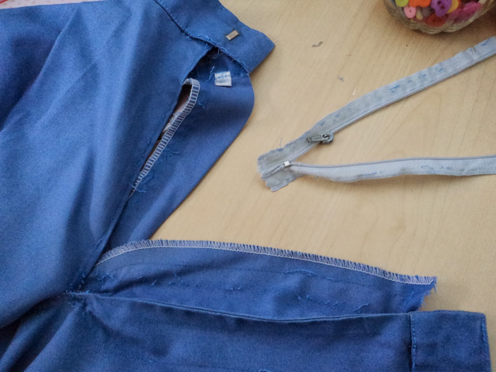 Aiza Sew Activities & Creativity Blog: CARA TUKAR ZIP SELUAR YANG SUDAH ...