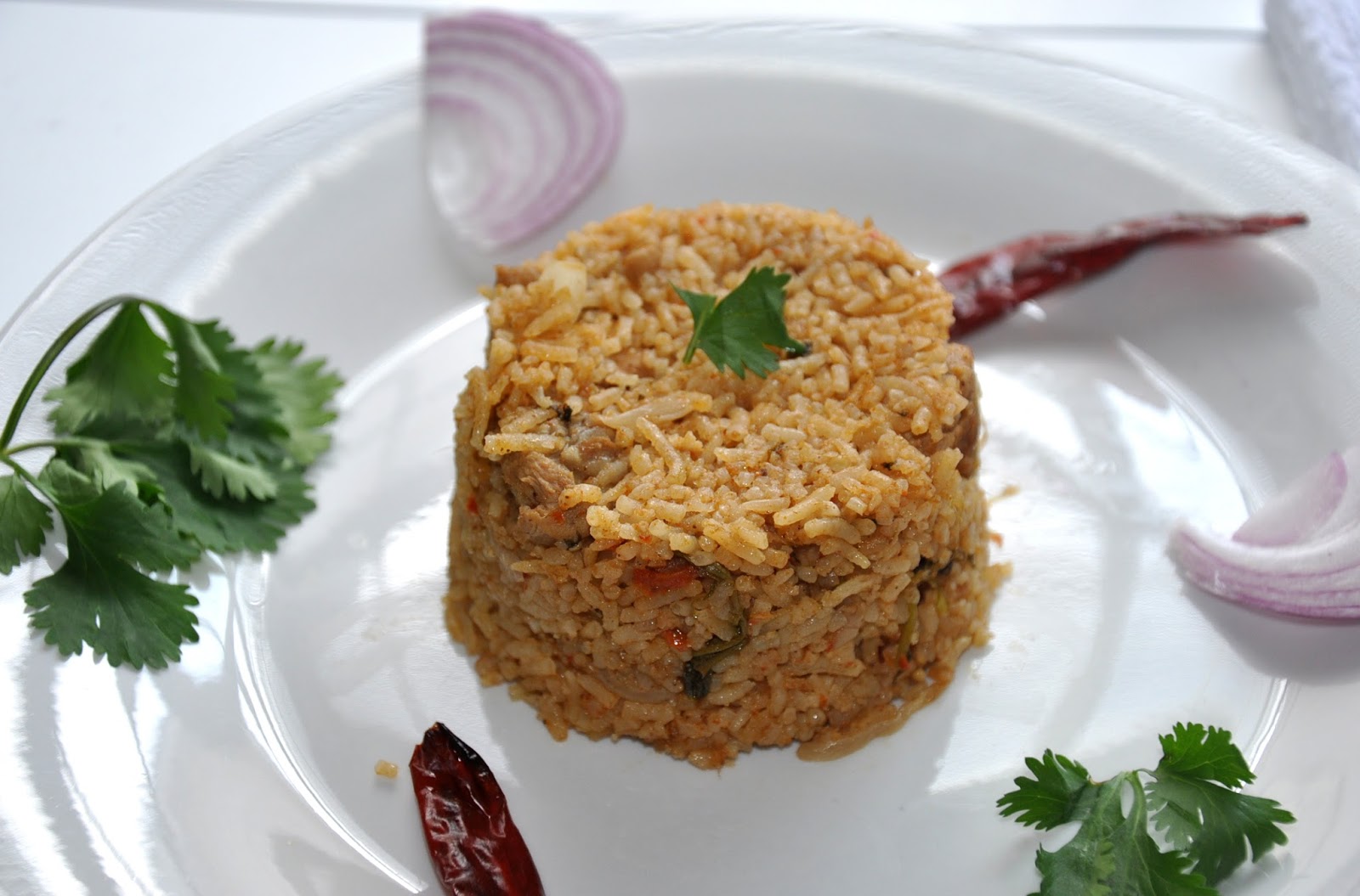 Praba's yummy experiments: Ambur Chicken Biryani