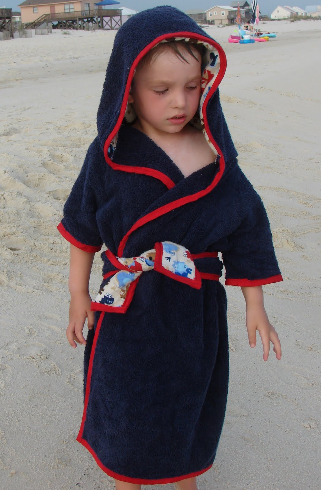 Childhood Beckons: Homemade Beach Robe
