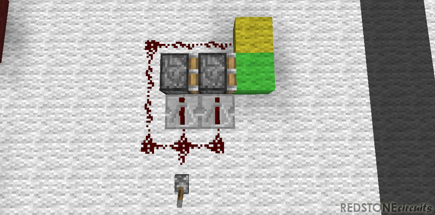 Redstone Circuits: Simple Block Extender